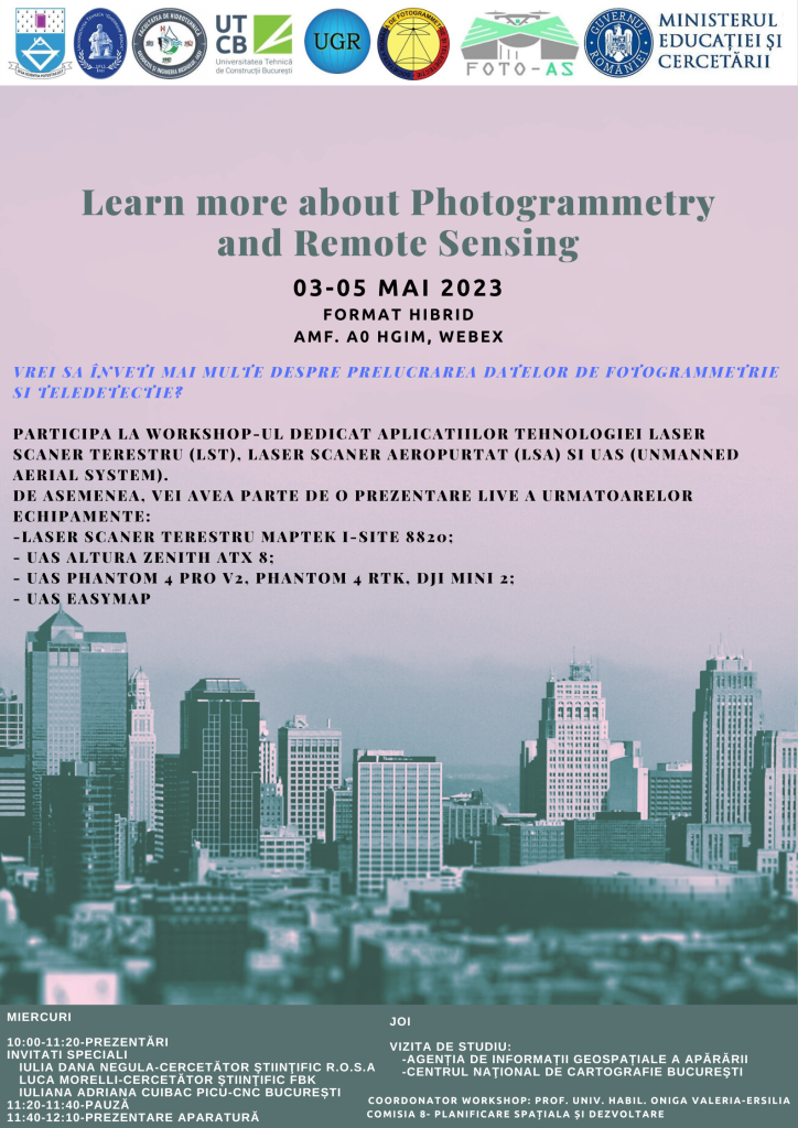 Learn more about photogrammetry and remote sensing – Facultatea de ...